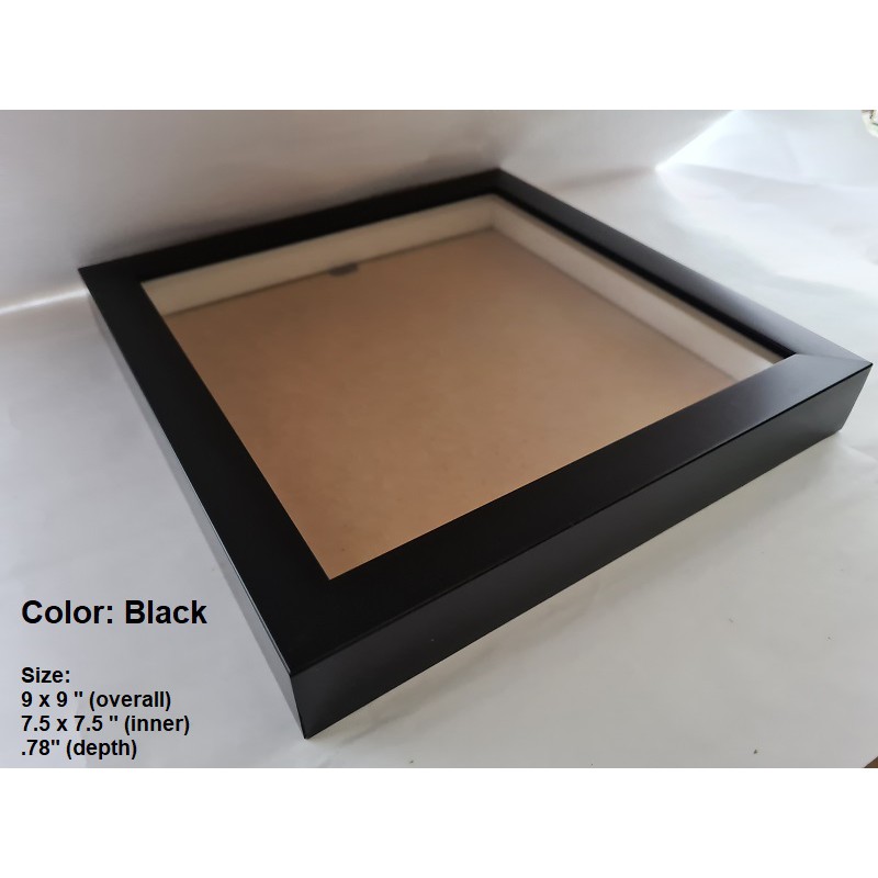 9 X 9 INCH SHADOW BOX FRAME (INNER 7.5 X 7.5 ") [SG SELLER] | Shopee ...