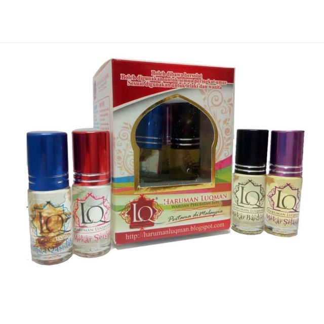 Luqman fragrance 4 in 1 (ade 4 bottles of fragrance can be chosen ...