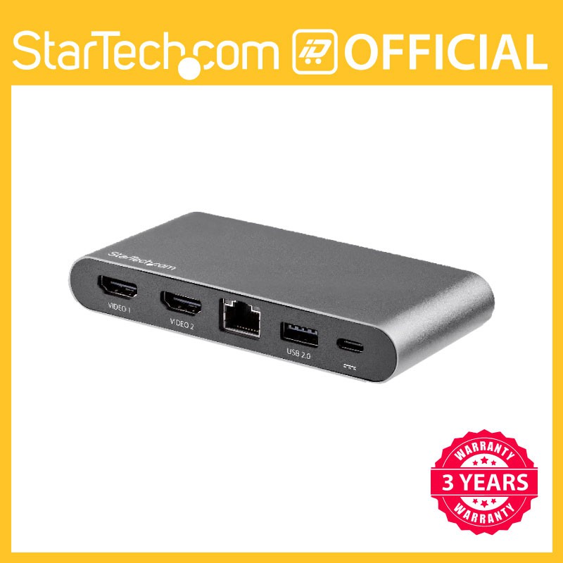 StarTech USB C Dock - 4K Dual Monitor HDMI Display - Mini Laptop ...