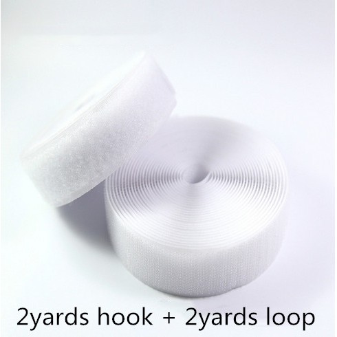 16/20/25/30/40/50/60mm Hook and Velcro Nylon 2 Sticker Fastener yards ...