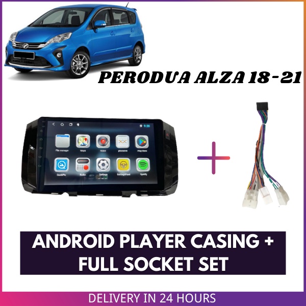 ANDROID PLAYER CASING 10 WITH SWITCH PERODUA ALZA 2018-2021 (With Full ...