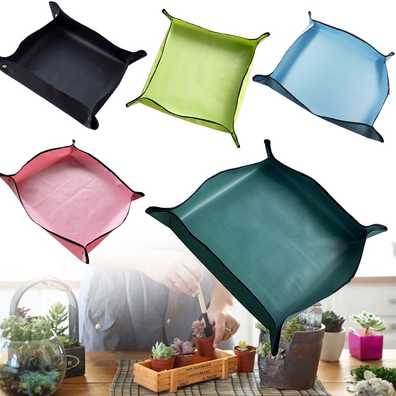 50-100CM Planting Mat PVC Gardening Potting Mat Foldable Plant ...