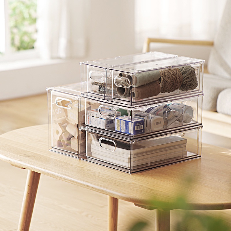 Clear Storage Cabinet Organizer Drawer Storage Box | Shopee Singapore