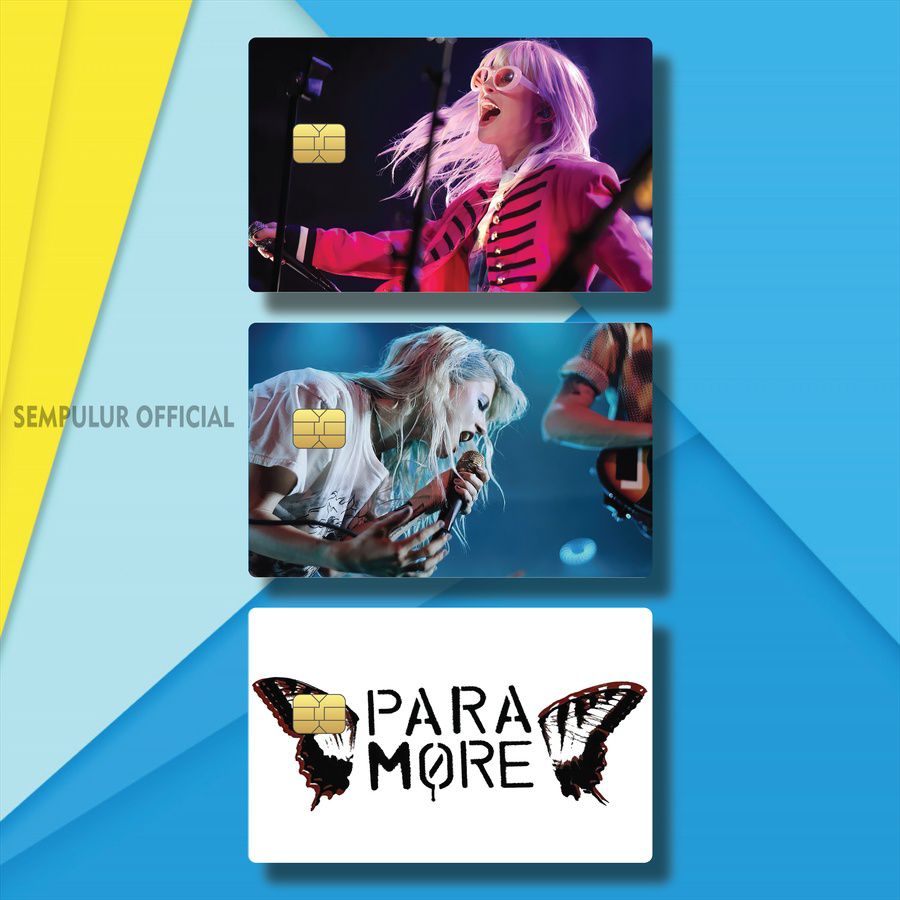 STICKER CARD LOGO BAND PARAMORE WBNX8/A3SWJ/ CASING KTP PHOTO GROUP ...