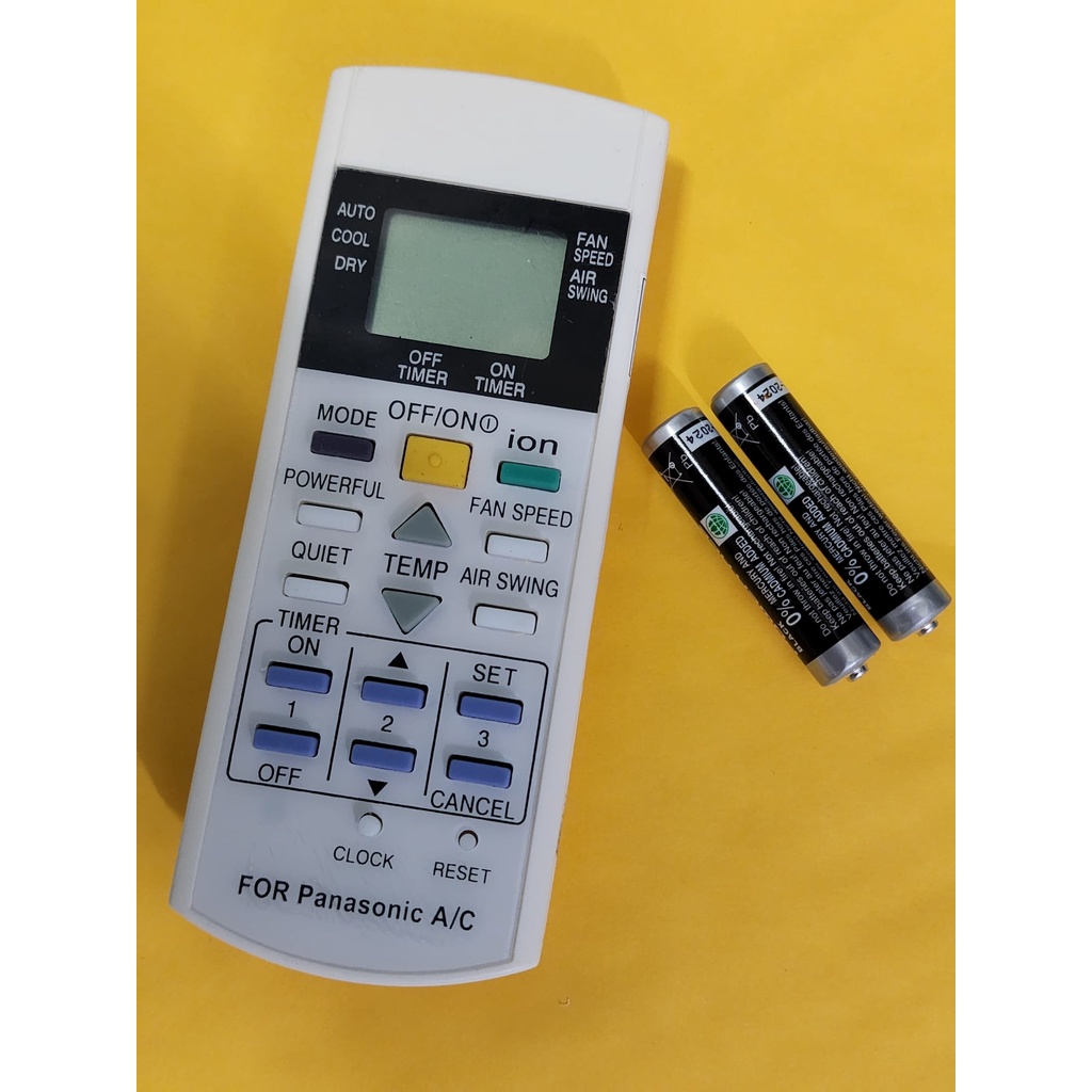 (Ready Stock) SG. Panasonic Aircon Remote Control Singapore Replacement ...
