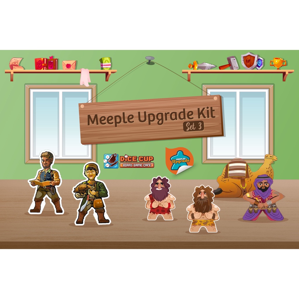 Sticker Meeple Upgrade Board Game CAMEL UP City of Crowns DICE HOSPITAL ...