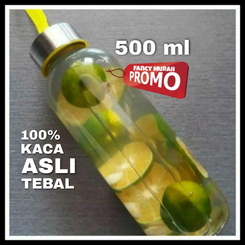 Plain CLEAR GLASS DRINK BOTTLE 500 ML & 420 ML GLASS BOTTLE ASI JUICE ...