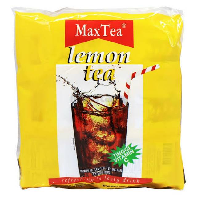MAX TEA LEMON TEA CONTAINS 30 PIECES (30x25gr) | Shopee Singapore