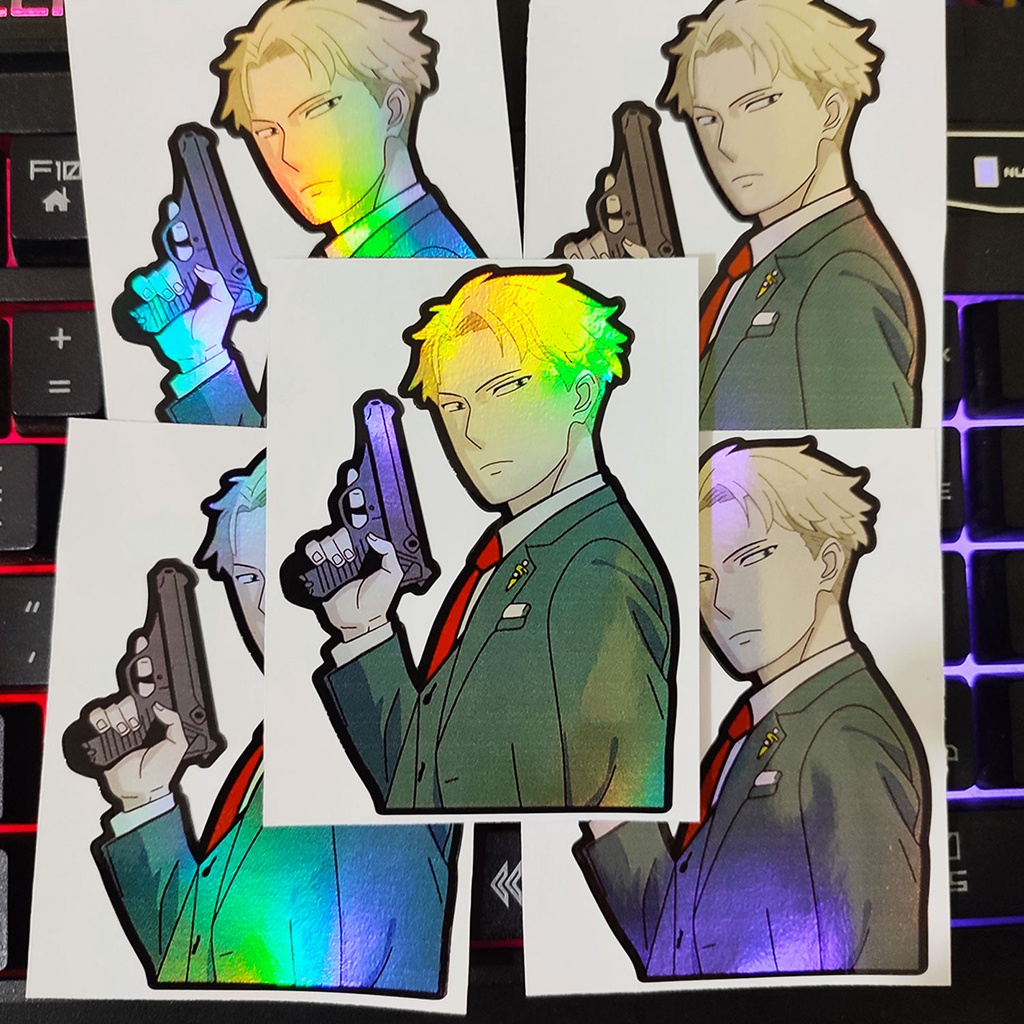 ANIME HOLOGRAM STICKER STICKER - SPYXFAMILY LOID - ANIME HOLOGRAM ...