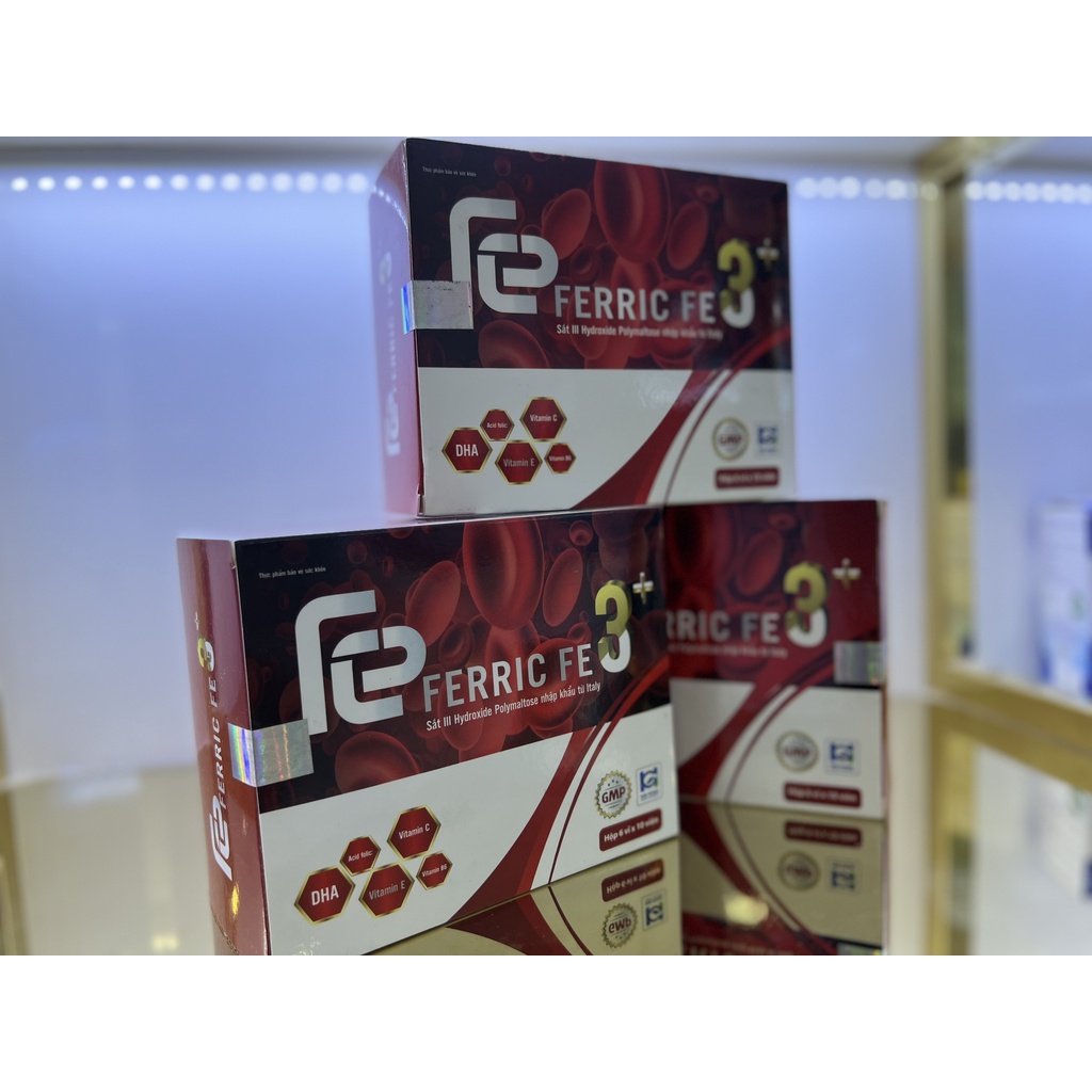 Ferric FE 3 Mineral Supplement Tablets (Zinc, Iron. vitamin E, B6 B12 ...