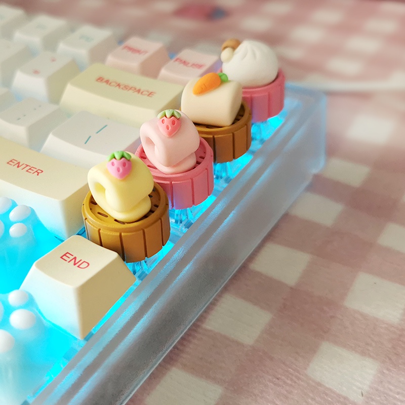 【keycap】Gourmet Keycaps Mechanical Keyboard Dedicated Bun Dumpling ...
