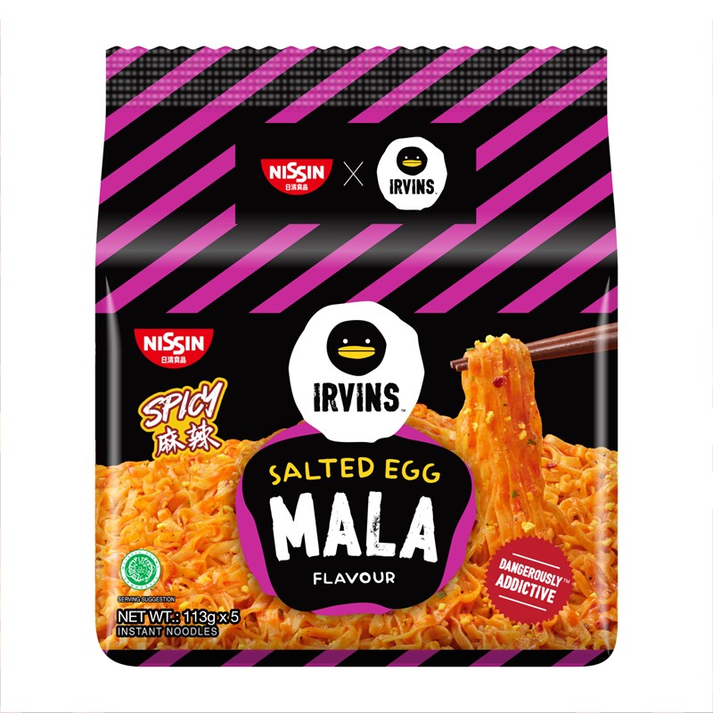 Nissin Irvins Mala Salted Egg Packet Noodles | Shopee Singapore