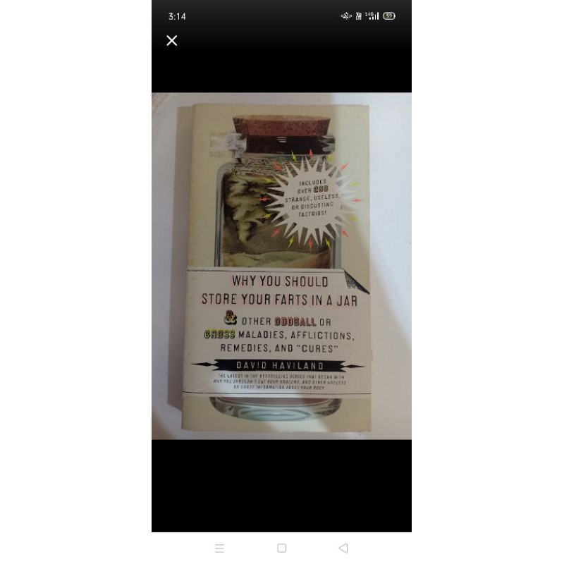 [PRELOVED BOOKS] Why you should store your fart in a jar | Shopee Singapore