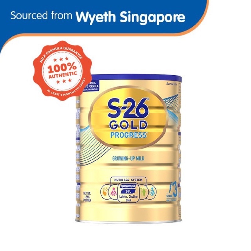 Wyeth S26 Progress Gold Stage 3 growing up milk 1.6kg (Singapore Source ...