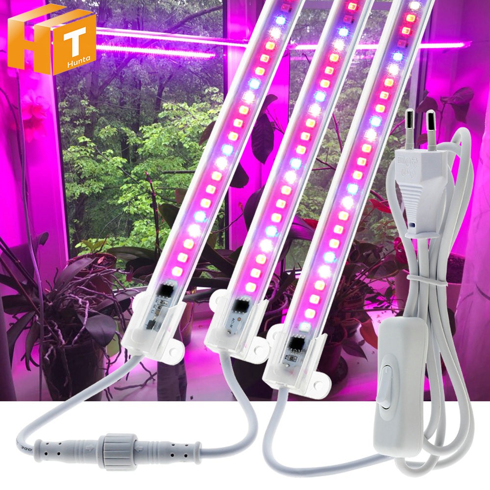 220V LED Grow Light Full Spectrum 90leds High Luminous Efficiency 50cm ...