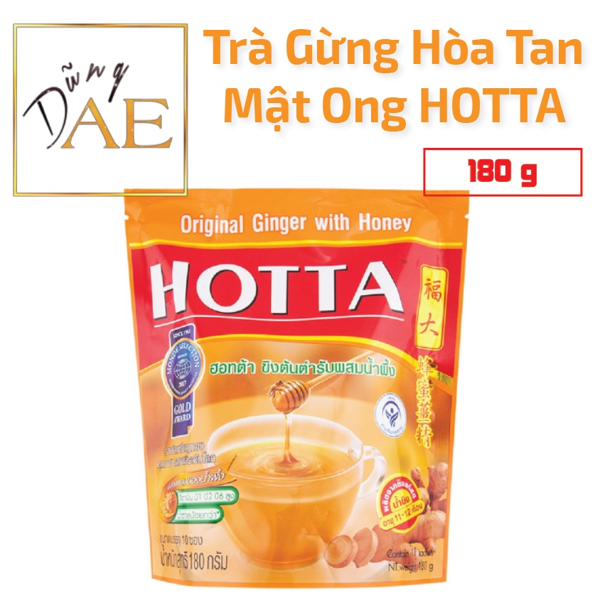 Hotta Thai Honey Instant Ginger Tea - Original Ginger With Honey 180G ...