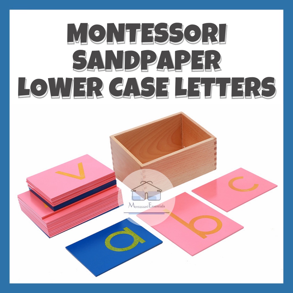 Montessori Sandpaper Alphabet Lower Case Letter (Classroom Type) Early ...