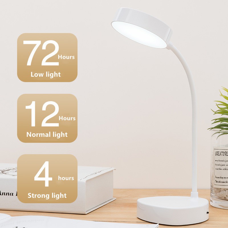 LED Table Light Study Touch Dimming Desk Lamp Bedroom Bedside USB ...