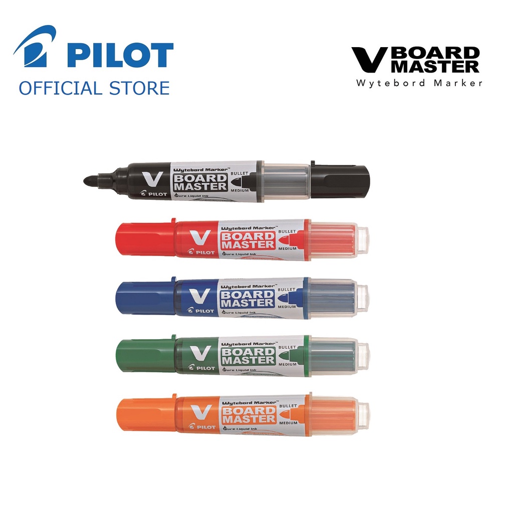 PILOT V Board Master Whiteboard Marker Set of 5 (WBMAVBMM-BGD-S5P ...