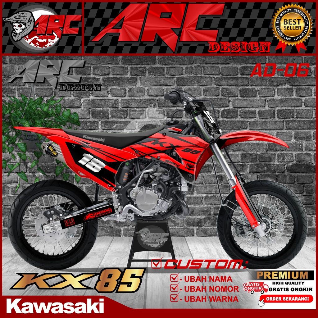 Kawasaki KX85 Fullbody Cross Motorcycle Variation Decal Sticker - KX 85 ...