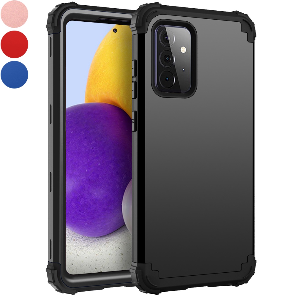 3 Layer Heavy Duty Armor Impact Hard Plastic Silicone Rubber Shockproof ...