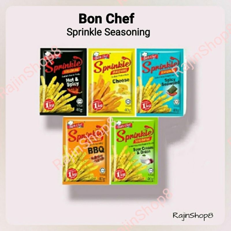 Bon Chef Ready-to-Sprinkle Seasoning 40g – Cheese | BBQ | Hot & Spicy ...