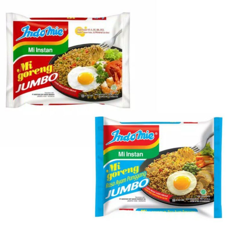 Indomie Jumbo Fried Instant Noodles / Jumbo Grilled Chicken (Sedaap ...