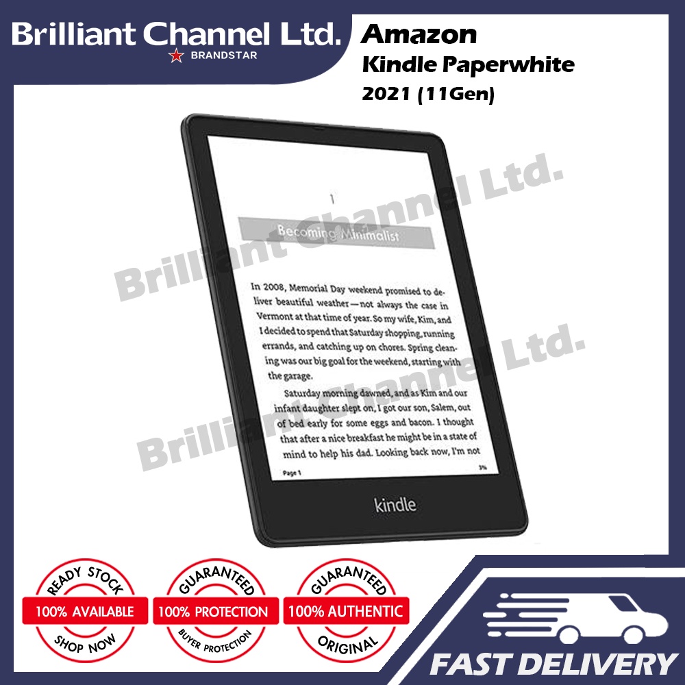 Amazon Kindle Paperwhite (11th Generation) 2021 E-reader | Shopee Singapore