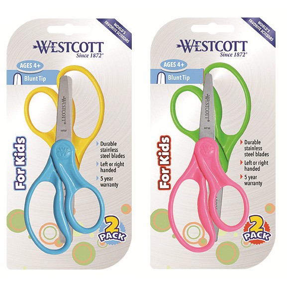 Westcott Student Cutting Scissor Set 2's / Gunting Kanak-Kanak Westcott ...