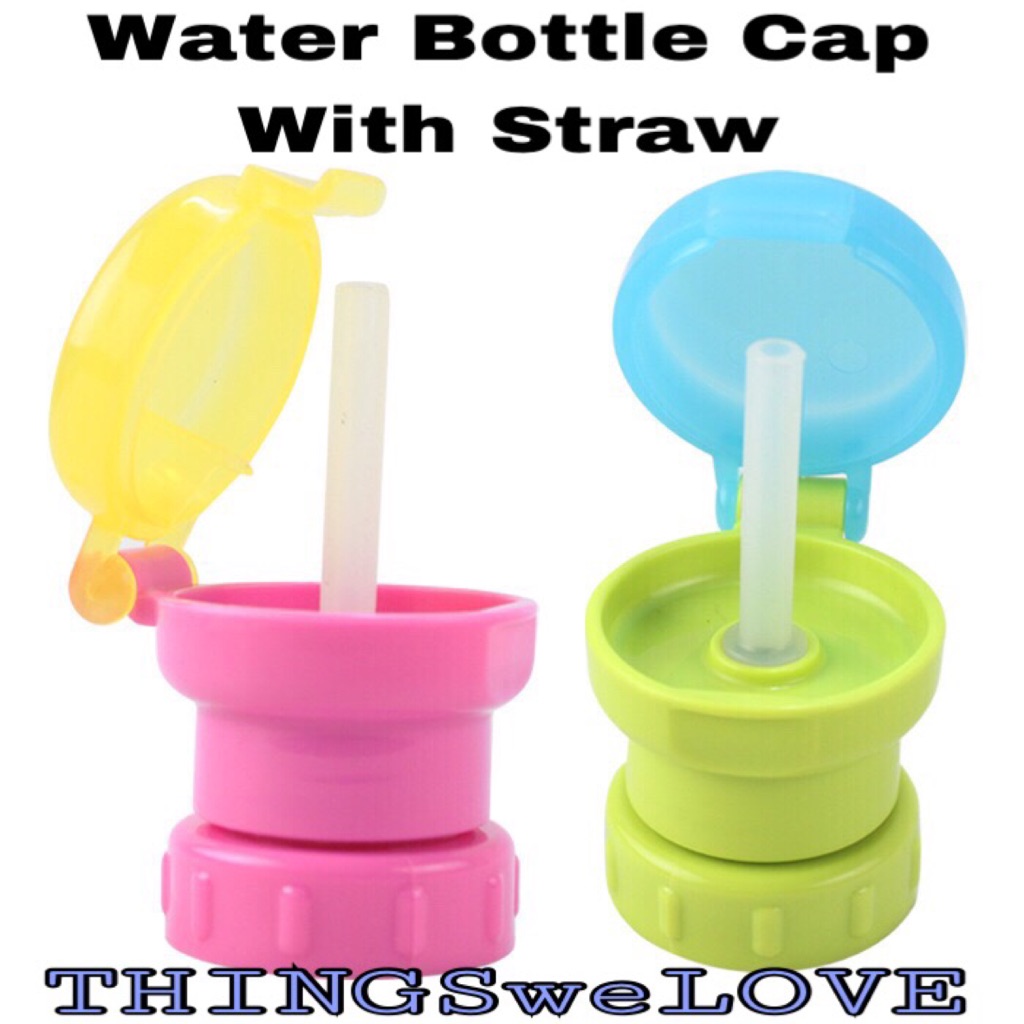 [SG SELLER] [FREE SHIPPING] Water Bottle Cap With Straw Can Be Fit On ...