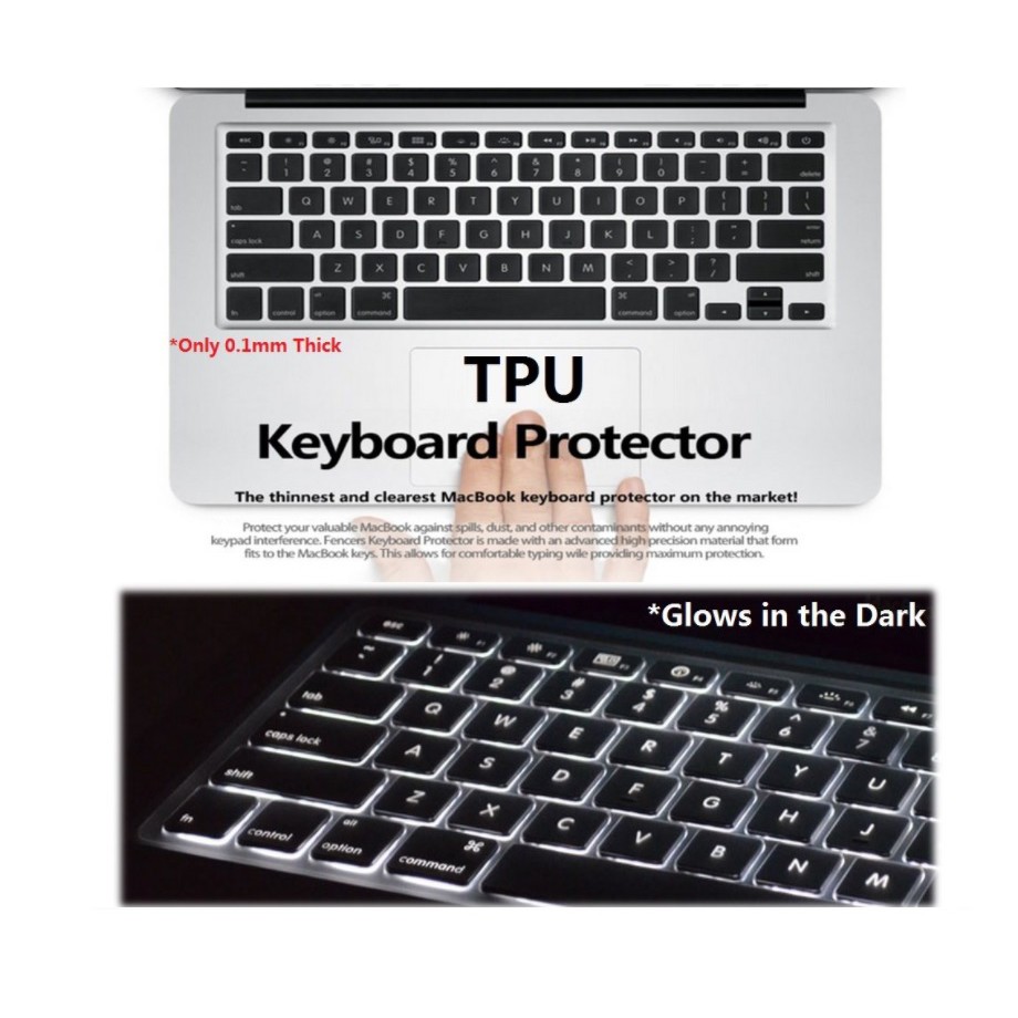 SUPER THIN TPU KEYBOARD PROTECTER For APPLE MacBook NEW Pro Air 13 14 ...