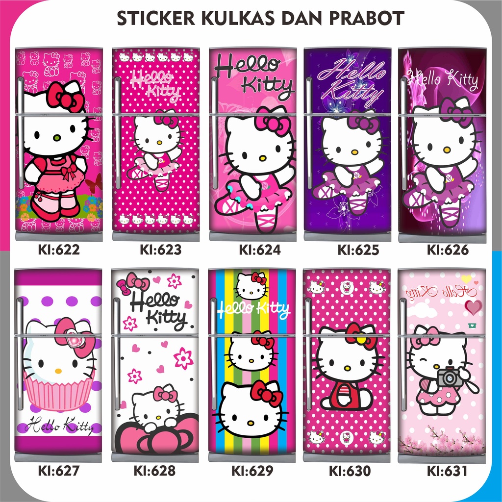 Refrigerator Stickers 2 Door motif hello kitty sticker Refrigerator 1 ...