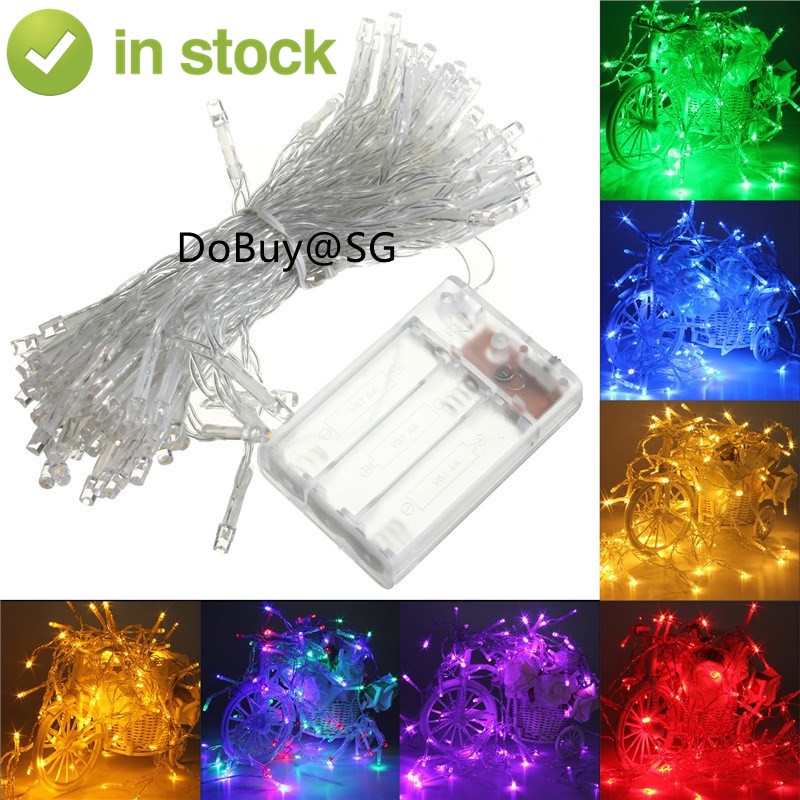 🔥SG LOCAL STOCK🔥3M 5M 10M LED String Lights 3*AA Battery Operated ...