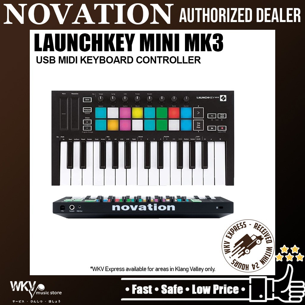 Novation Launchkey Mini MK3 25-Keys Keyboard USB MIDI Controller ...