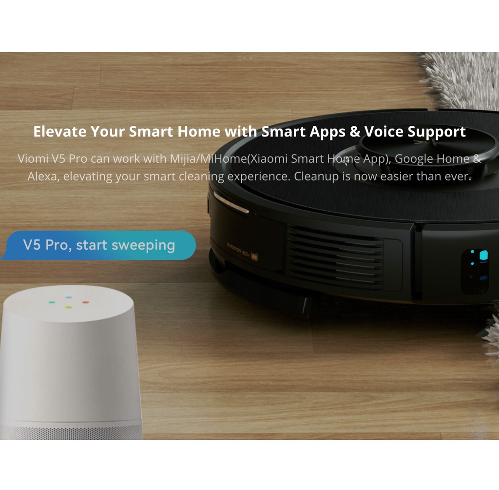 Viomi V5 Pro LDS Robot Vacuum Mop Cleaner | Shopee Singapore