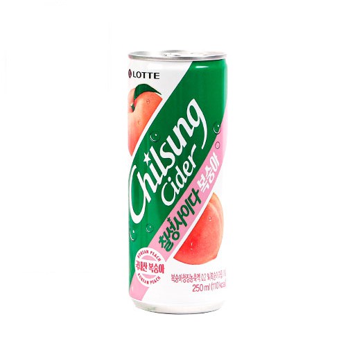 LOTTE Chilsung Cider Peach Soda (250ml) | Shopee Singapore