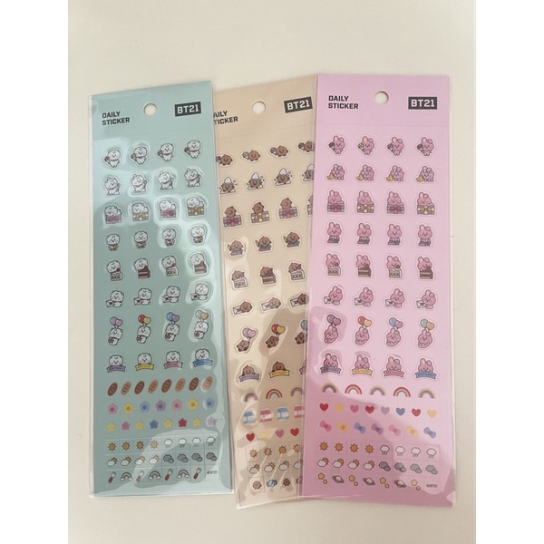 BTS BT21 Monopoly Korea Daily Sticker | Shopee Singapore