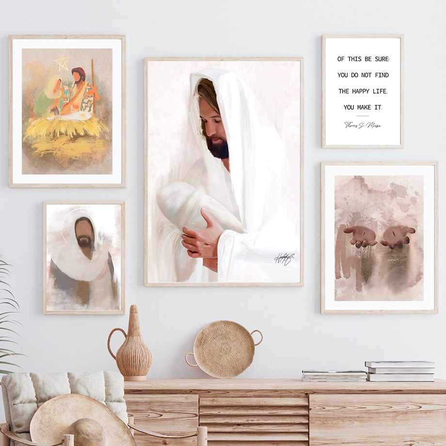 Wall Art Canvas Painting Child Of God Holy Christ Jesus Nordic Posters ...