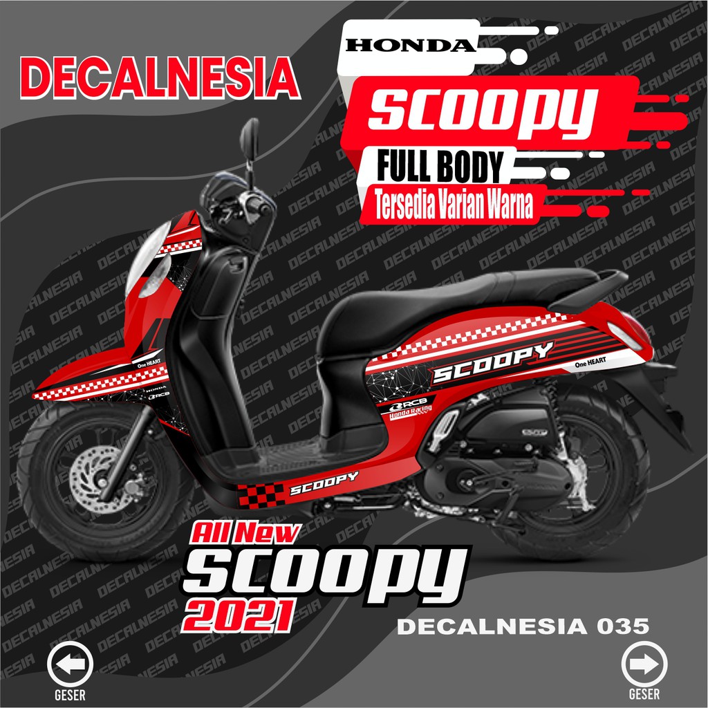 Full Body Scoopy Sticker 2021 Roadrace Variation - All New 2021 Scoopy ...