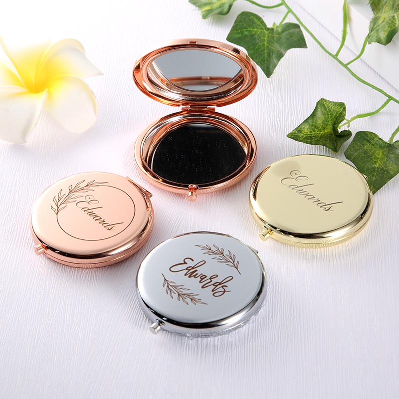Personalized Engraved Compact Mirror Favor,Custom Pocket Mirror with ...