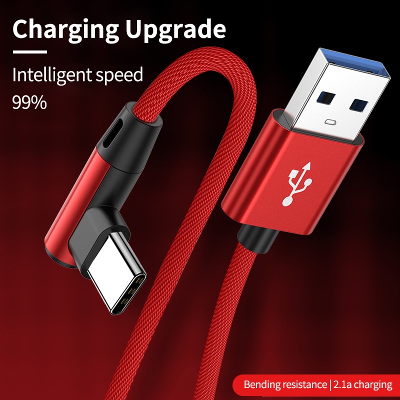 USB Type C Cable 3A Fast Charging USB Type-C Data Cable USB-C Wire ...