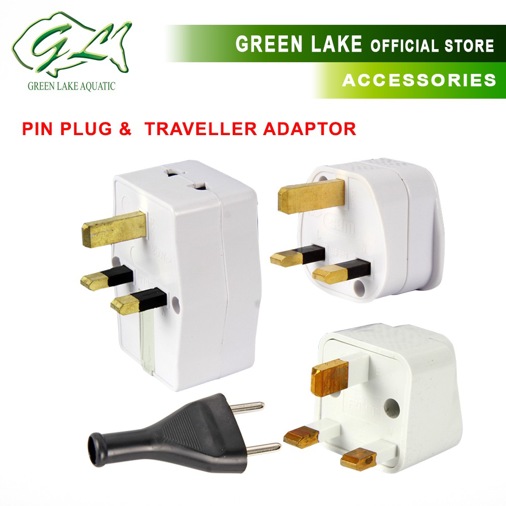 Universal 3 Pin 2 Pin Plug Adaptor US EU Multi Pin To 3 Pin UK | Shopee ...