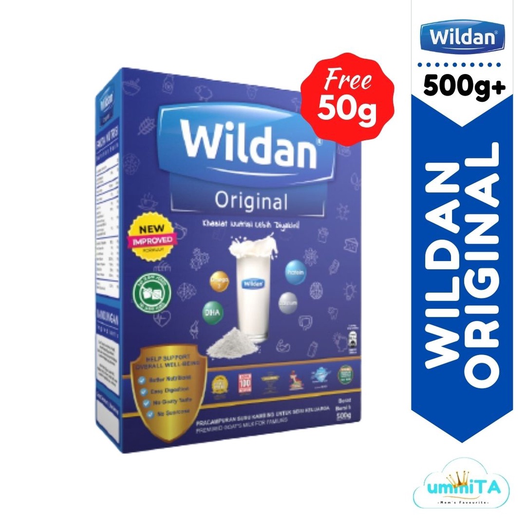 WILDAN [FREE 50G] SUSU KAMBING GOAT MILK 500G | Shopee Singapore