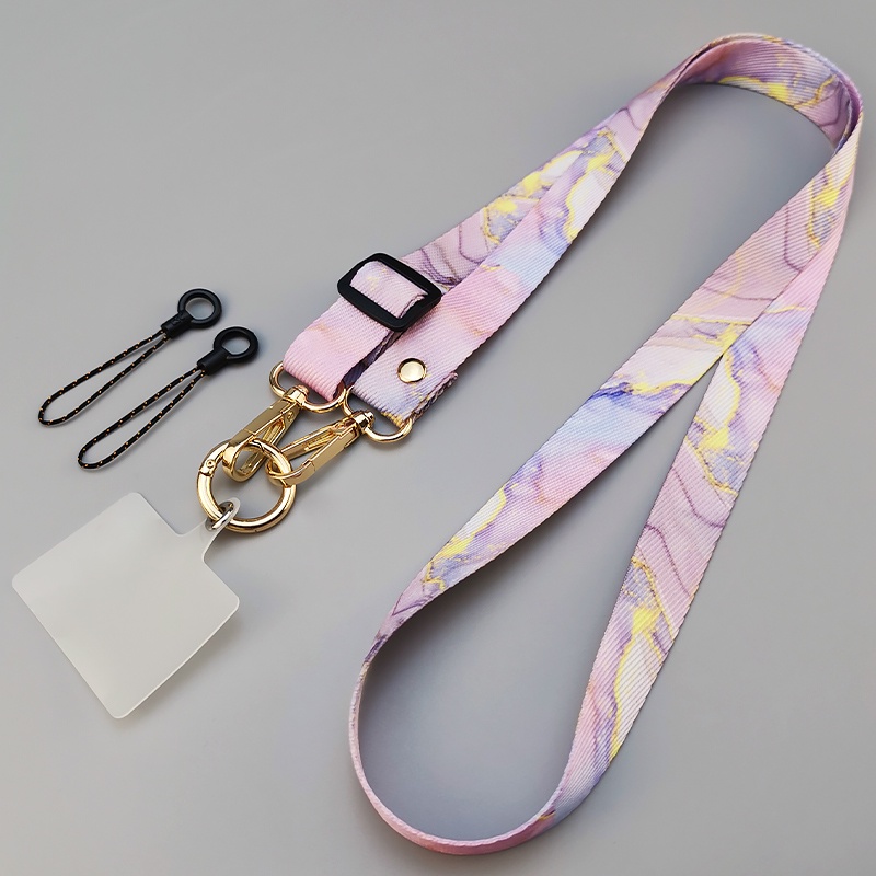 marble pattern Crossbody Lanyard for Women Men For Mobile Phone Keys ...
