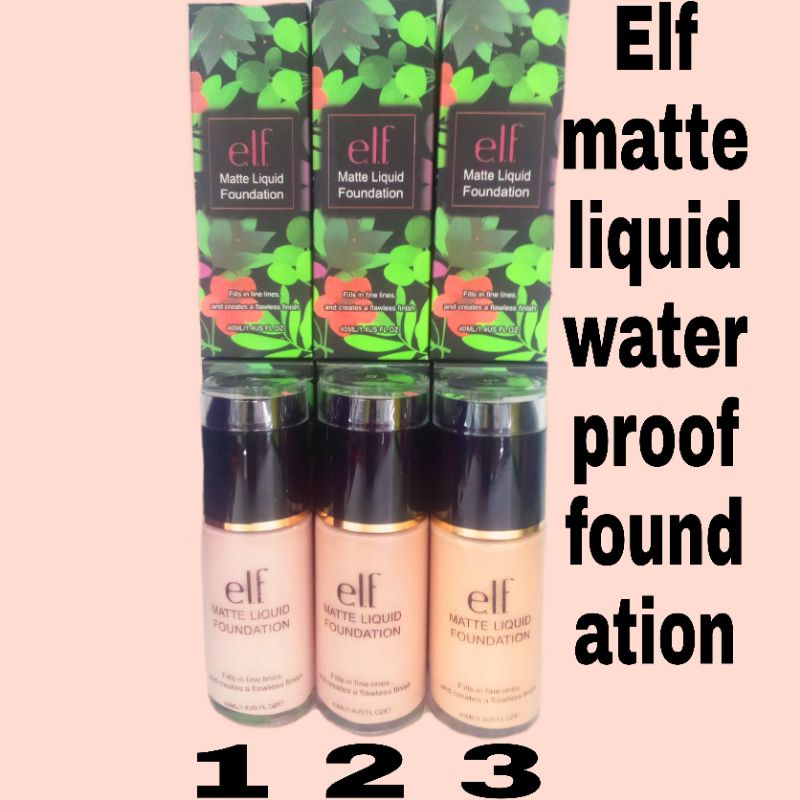 Full coverage Foundation [ELF matte liquid porless waterproof] (40ml ...
