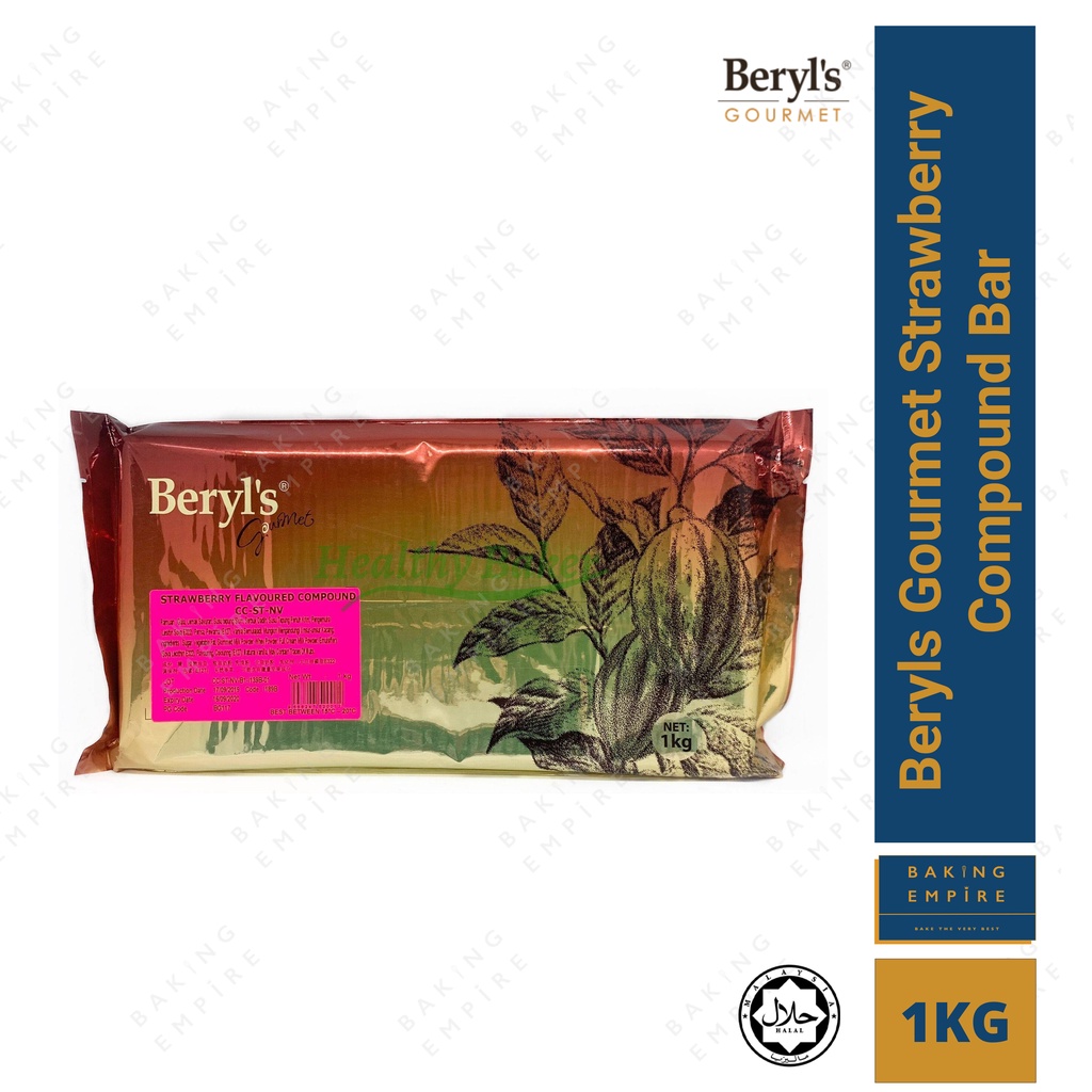 Beryls Gourmet Strawberry Compound Bar 1KG | Shopee Singapore