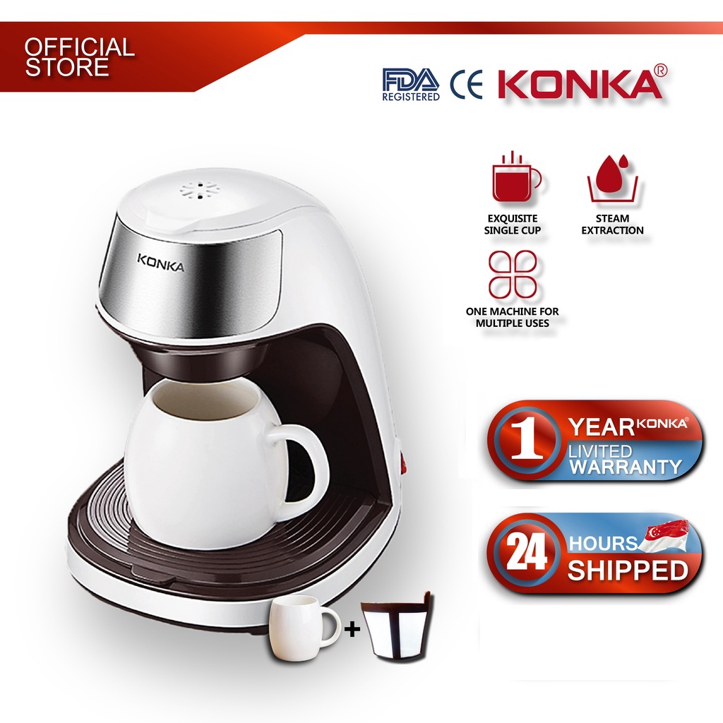 🇸🇬 [READY STOCK] KONKA Coffee Machine/CoffeeMaker Portable Mini Coffee ...