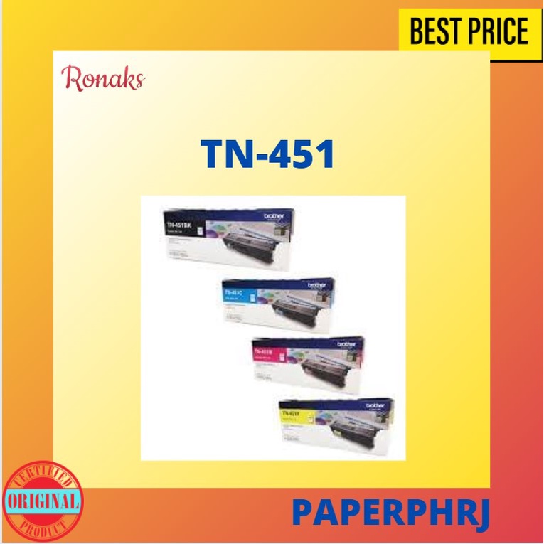 Brother TN-451 TN451 TN 451 Toner Cartridge for HL-8260CDN, HL-L8360CDW ...