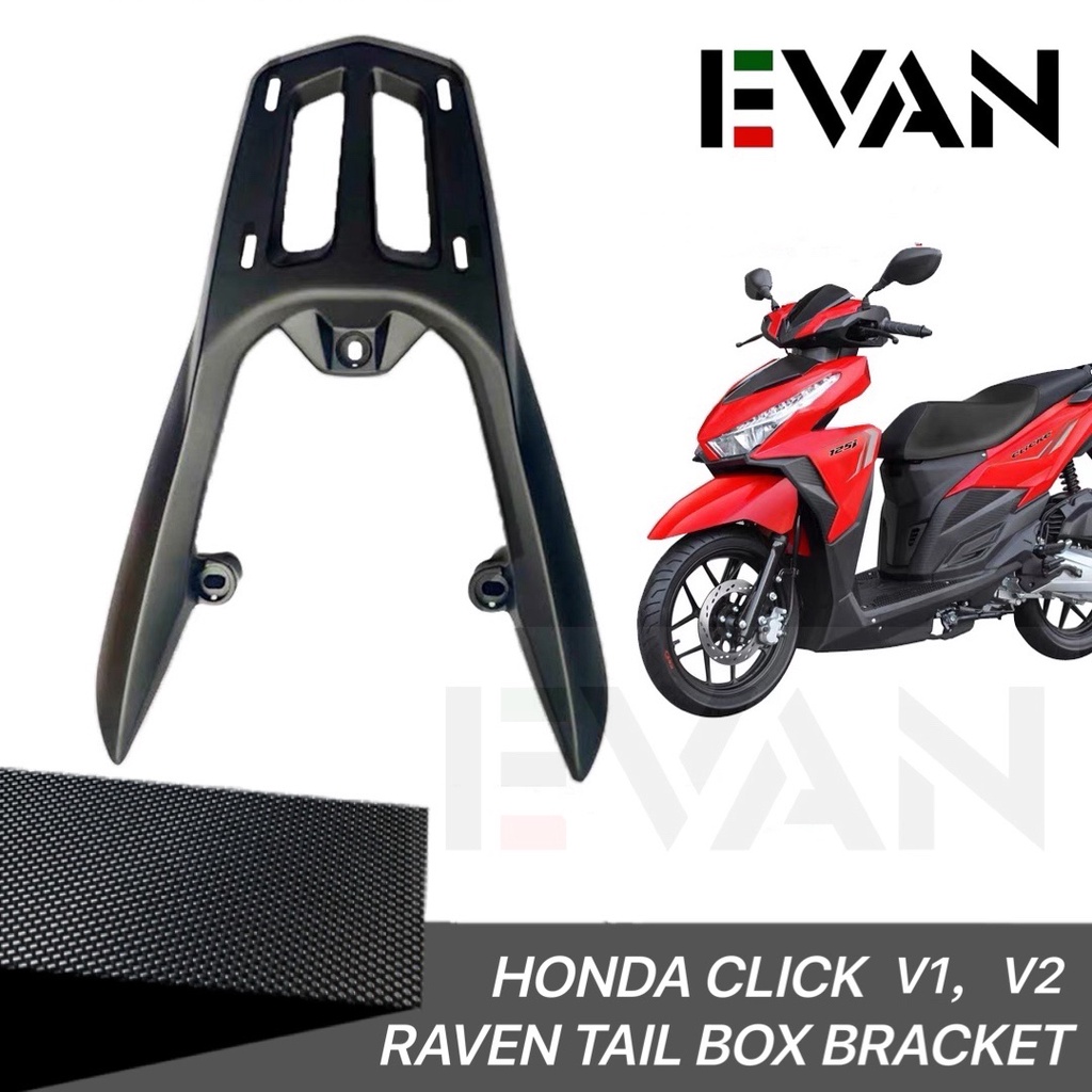 Honda Click V1,V2 Raven Bracket Tail Box Bracket Top Box Bracket Honda ...