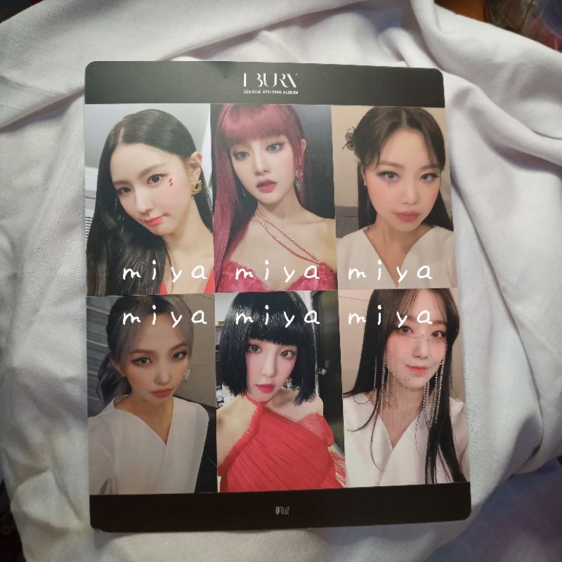 (G)I-DLE Luckey PHOTOCARD I BURN FLOWER VER MIYEON MINNIE SOOJIN SOYEON ...